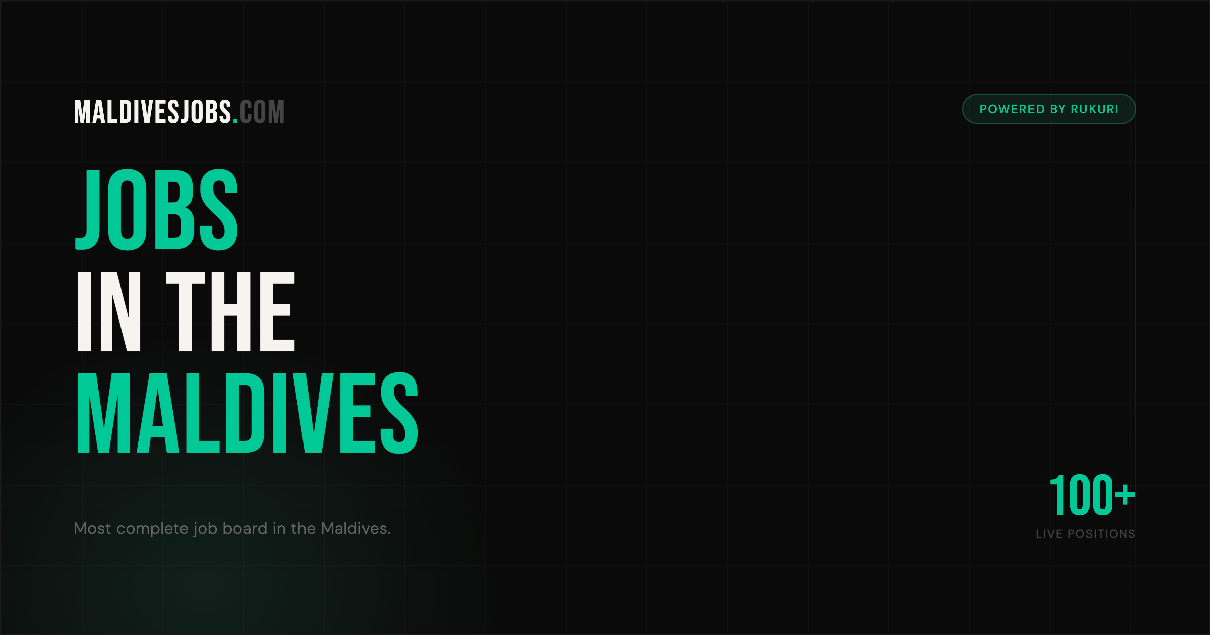 Maldives Jobs: Find Your Next Role in the Maldives